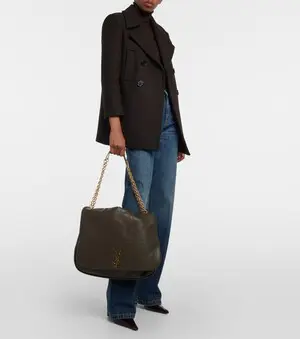 Saint Laurent Jamie 4.3 Leather Shoulder Bag - Brown
