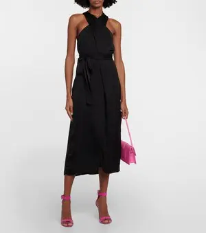 Velvet By Graham & Spencer Halterneck Midi Dress