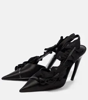 NENSI DOJAKA Ruffled Slingback Pumps