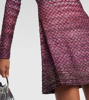 Missoni Knitted Lame Mini Dress