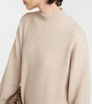 Brunello Cucinelli Midi Dress In Alpaca And Cotton