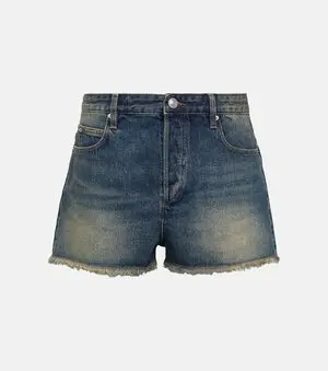 Isabel Marant Étoile Lesia Mid-rise Denim Shorts - Blue