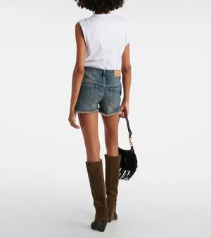 Isabel Marant Étoile Lesia Mid-rise Denim Shorts - Blue