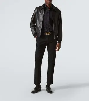 TOM FORD Cotton Poplin Tuxedo Shirt