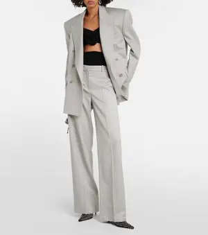 Magda Butrym Mid-rise Wool Straight Trousers