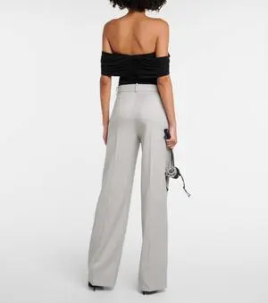 Magda Butrym Mid-rise Wool Straight Trousers