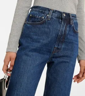 TOTEME Classic Cut High-rise Straight Jeans