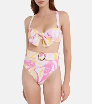 ALEXANDRA MIRO Clara Printed Bikini Top