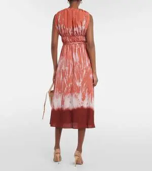 Altuzarra Fiona Ruched Midi Dress