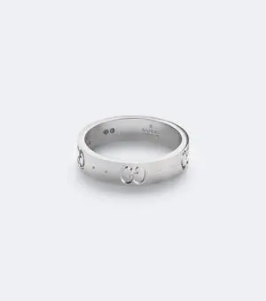 Gucci Icon 18kt White Gold Ring - Silver