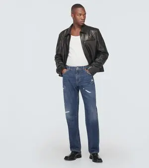 Dolce & Gabbana Distressed Straight Jeans