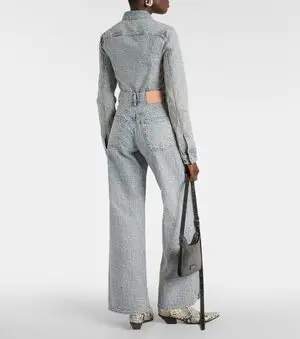 Acne Studios Monogram High-rise Wide-leg Jeans