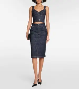 Dolce & Gabbana Denim Bustier