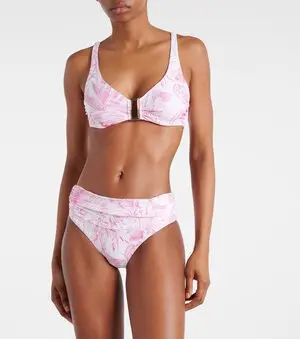 Melissa Odabash Bel Air Printed Bikini Top - Pink