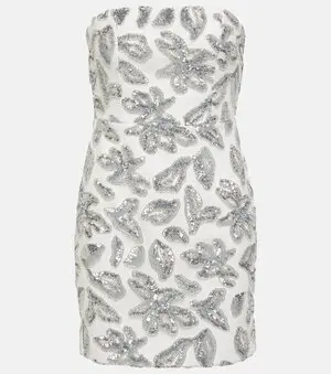 Rebecca Vallance Suki Sequined Minidress - Silver