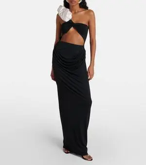 Magda Butrym One-shoulder Gown With Ruffled Detail