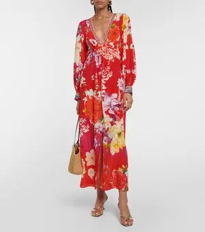 Camilla Embellished Silk Maxi Dress