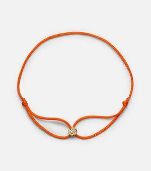 OCTAVIA ELIZABETH Parachute Nesting Gem 18kt Yellow Gold Diamond Bracelet - Orange
