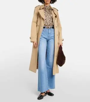 Veronica Beard Taylor High-rise Wide-leg Jeans In Bright Lakeshore