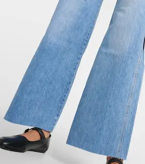 Veronica Beard Taylor High-rise Wide-leg Jeans In Bright Lakeshore