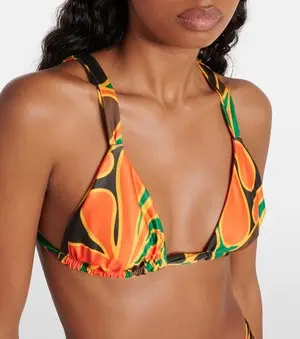 Faithfull The Brand Mary Printed Bikini Top