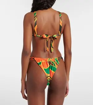 Faithfull The Brand Mary Printed Bikini Top
