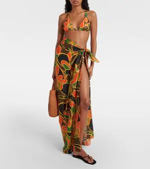 Faithfull The Brand Mary Printed Bikini Top