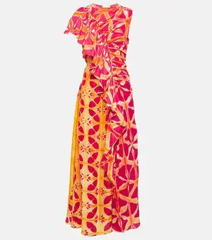 Ulla Johnson Printed Silk Maxi Dress - Multicoloured