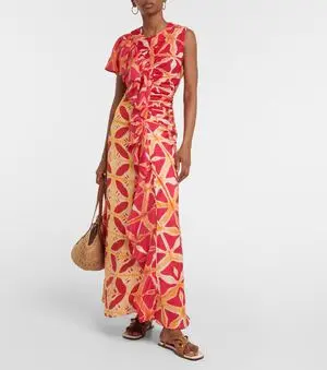 Ulla Johnson Printed Silk Maxi Dress - Multicoloured