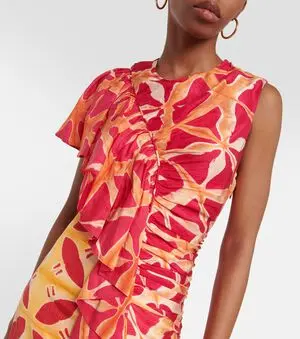 Ulla Johnson Printed Silk Maxi Dress - Multicoloured
