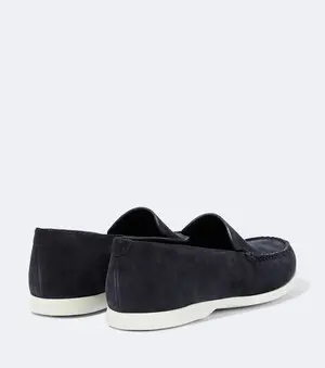Manolo Blahnik Monaco Suede Loafers - Blue