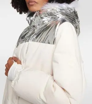 YVES SALOMON Shearling-trimmed Down Jacket