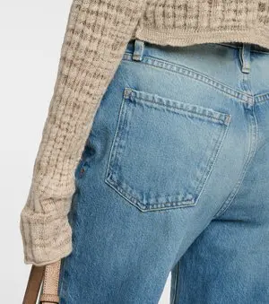 FRAME Le Jane High-rise Wide-leg Jeans In Varsity Blues - Blue
