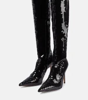 Alexandre Vauthier Elixir Sequined Over-the-knee Boots