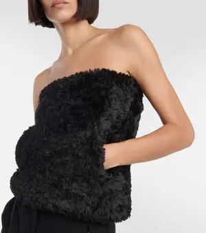 JW Anderson Cropped Tube Top - Black