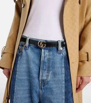 Gucci Gg Marmont Leather Belt