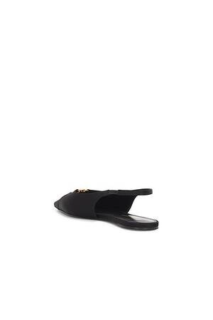 Saint Laurent Babylone Flat Slingbacks - Nero
