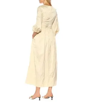 Brock Collection Ondina Satin Midi Dress