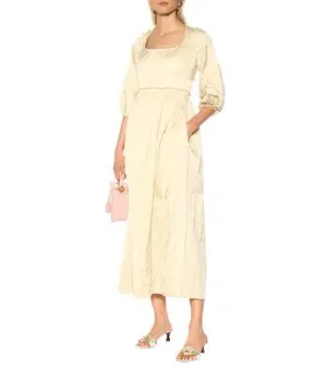 Brock Collection Ondina Satin Midi Dress