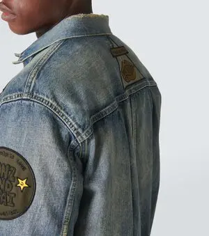 Sacai X Mark Gonzales Patchwork Denim Jacket