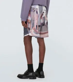 Undercover X Helen Verhoeven Printed Above-the-knee Shorts