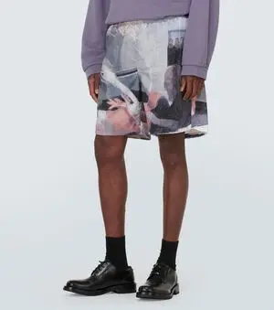 Undercover X Helen Verhoeven Printed Above-the-knee Shorts