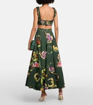 Agua Bendita Embroidered Crop Top