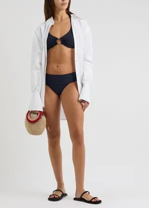 Melissa Odabash Brussels Halterneck Bikini Top - Navy