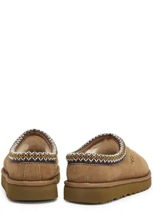 UGG Tasman Suede Flatform Slippers - Tan