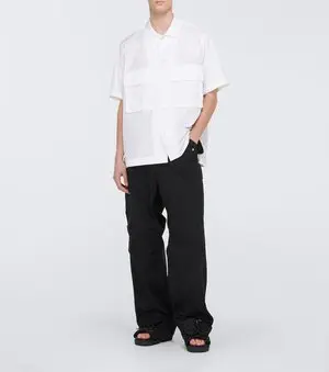 Sacai Padded Pocket Slides With Zip Detail