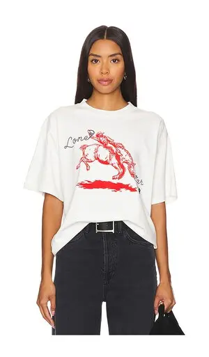 PHILCOS Lone Star Boxy Tee - Cream