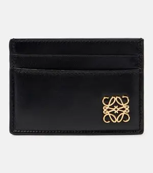 Loewe Puffer Anagram Leather Card Holder - Black