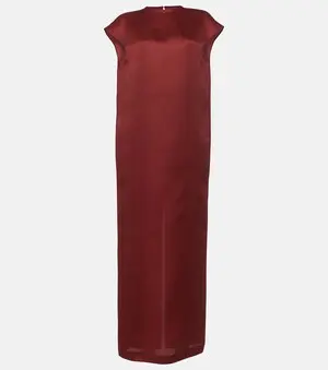Khaite Lohan Silk Maxi Dress - Red