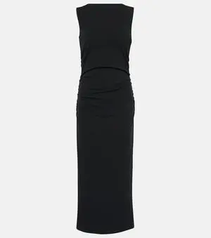 Veronica Beard Charissa Cotton-blend Jersey Midi Dress